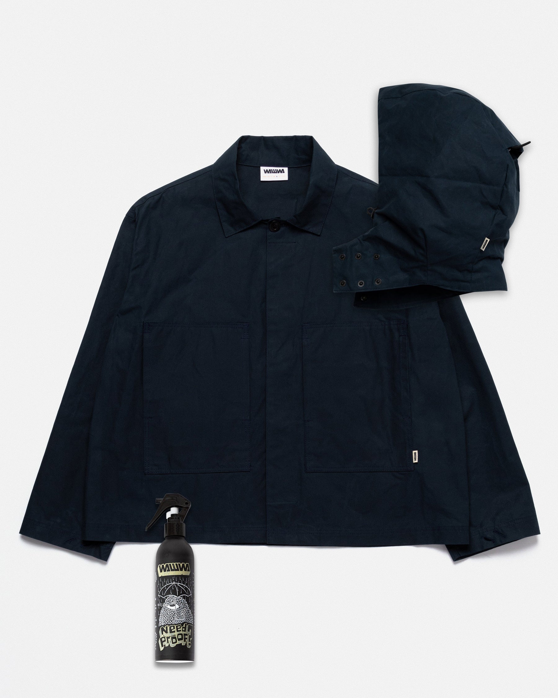 Nell Overshirt & Hood Set - Indigo Blue – WAWWA Ф